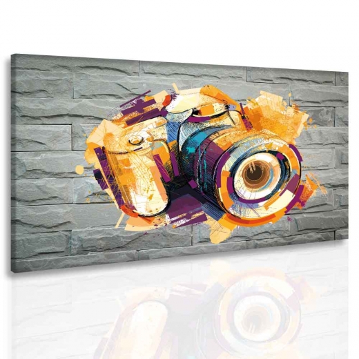 3D obraz Foťák ve zdi, 90x60 cm | DESIGN OUTLET