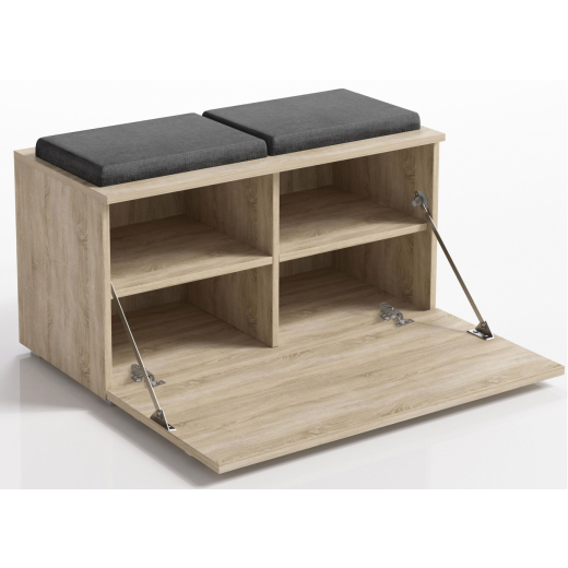 Botník s lavicou Opal, 85 cm, dub sonoma | DESIGN OUTLET