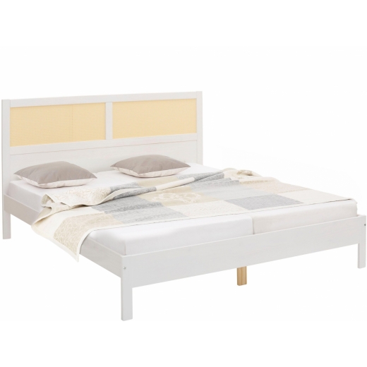 Postel Oliver, 185 cm, bílá | DESIGN OUTLET