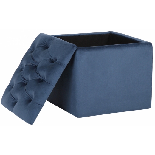 Taburetka Eilat, samet , modrá | DESIGN OUTLET