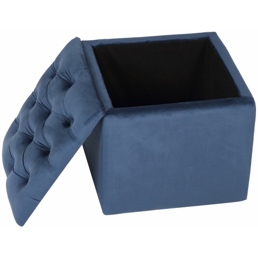 Taburetka Eilat, samet , modrá | DESIGN OUTLET