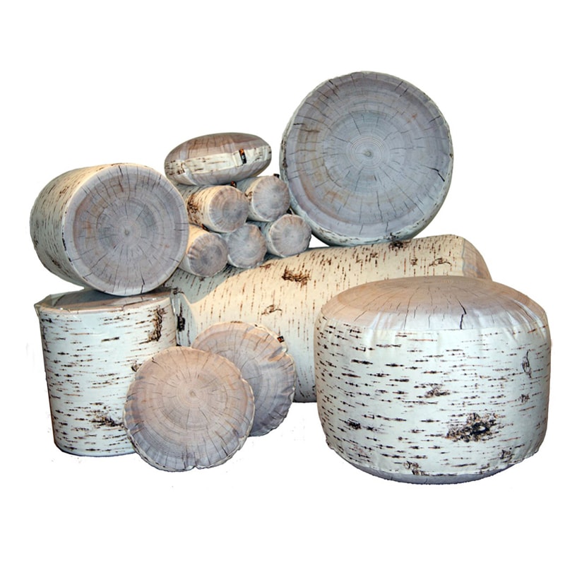 Lavice / sofa ve tvaru kmene stromu břízy, 120 cm | Lavice a sofa ...